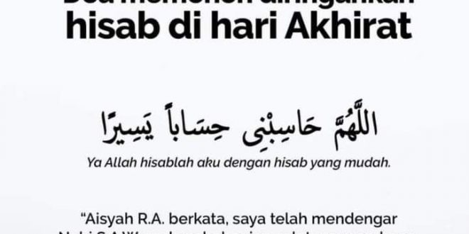 'Hisab Yang Diringankan' - CahayaIslam.net